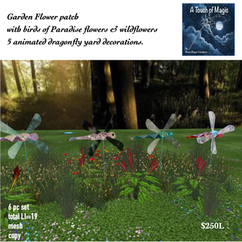 Second Life Marketplace - The animated Dragonflies & the garden Patch-Box